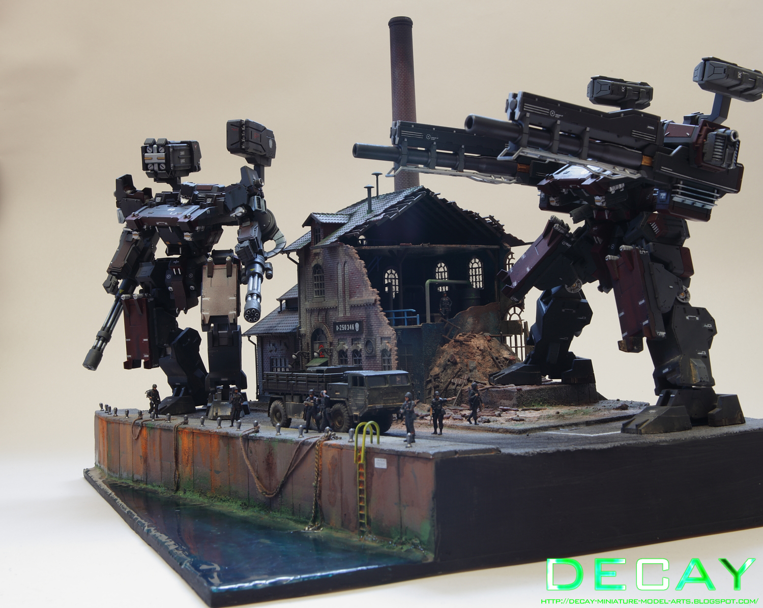 DECAY-Miniature-Model-Art: ARMORED CORE SUNSHINE DIO