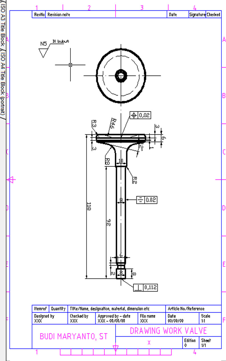 technic Autocad: DRAWING VALVE By Agus Setyanto Adi
