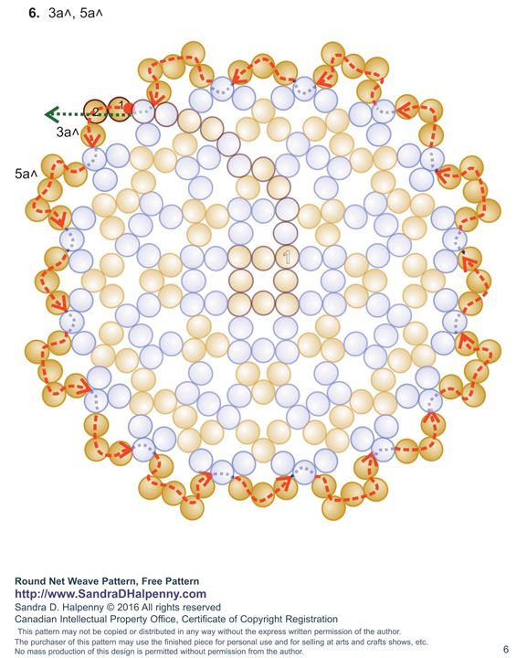 Bead Patterns and Ideas : Round Lace Net Weave - Learn How