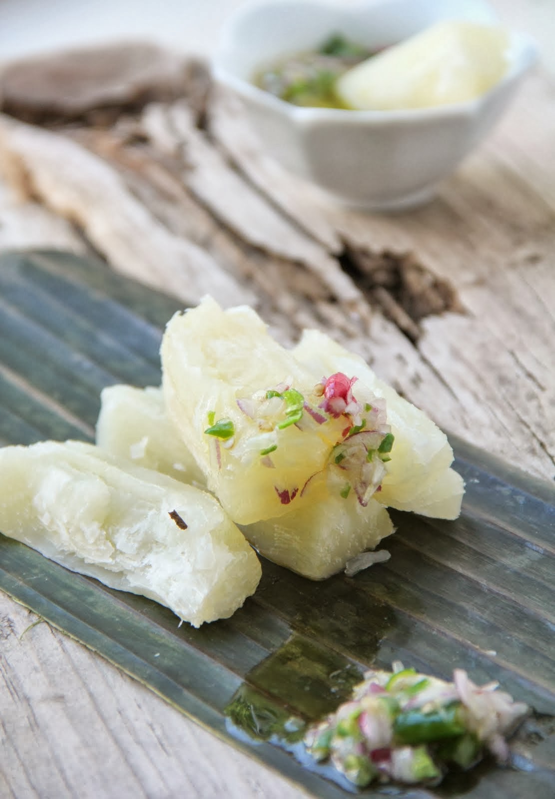 world of cuisines: Kappa Puzhungiyath or Tapioca Boiled.