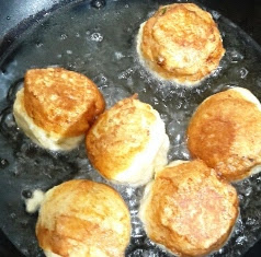 Fried Stuffed Bread Balls Recipe - Yummy Traditional