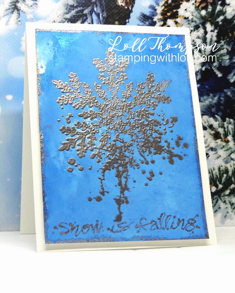 Stamping with Loll: Snow is Falling