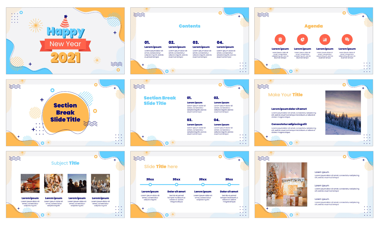 Modèle Nouvel An 2023 PowerPoint Gratuit - Modéles Powerpoint gratuits 2023