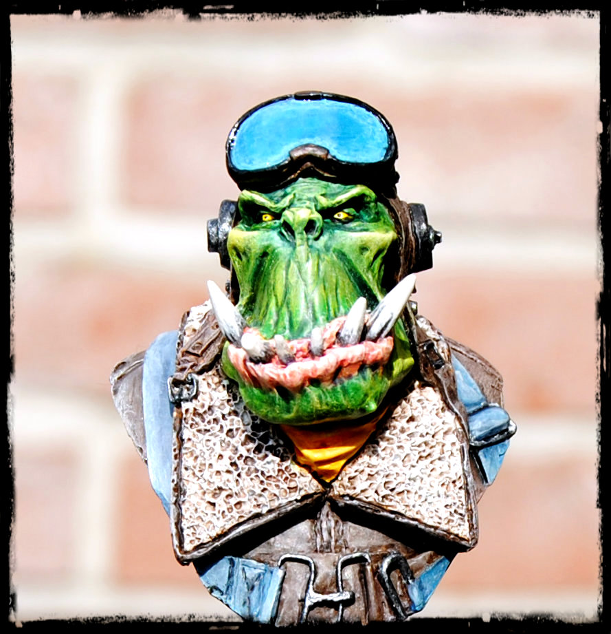 King in Yellow: Orc Pilot Bust - Kromlech Miniatures
