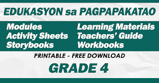 ESP - Learning Materials for GRADE 4 (Free Download) - DepEd Click