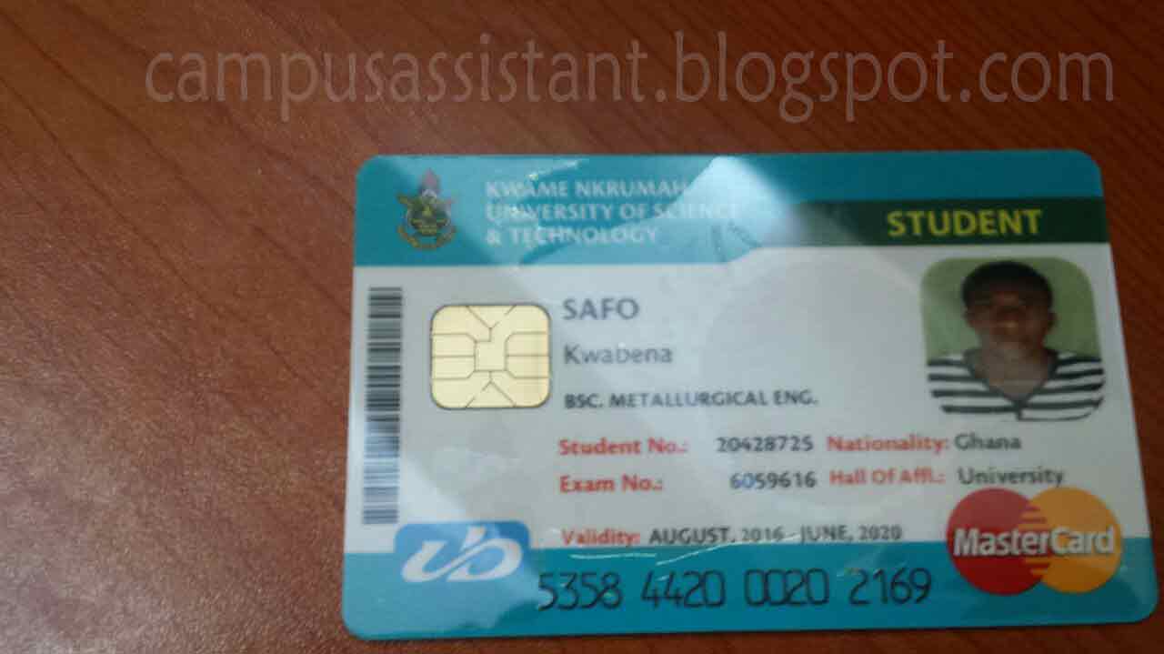 The New KNUST Multipurpose Student ID Card will make your life simple ...