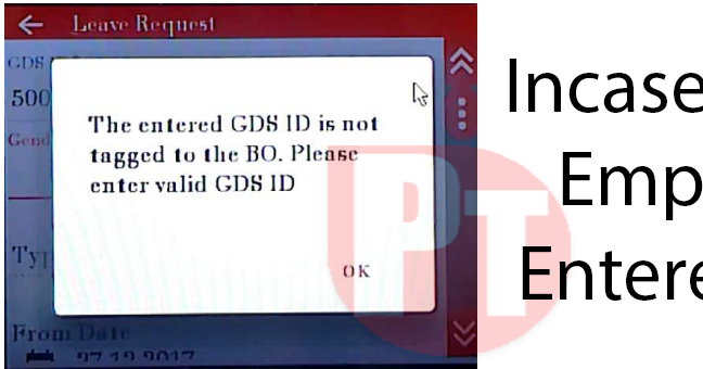 HR – Apply Leave using RICT Device