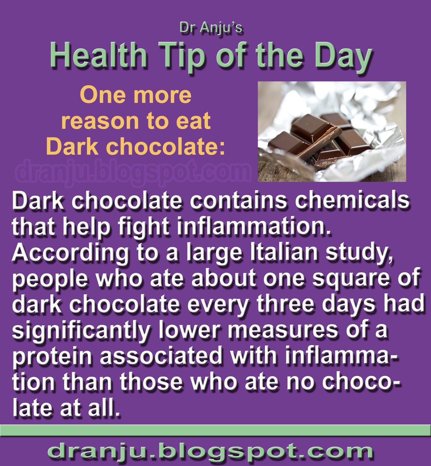 Dr. Anju's Health Tips: Health Tip of The Day - 24th April