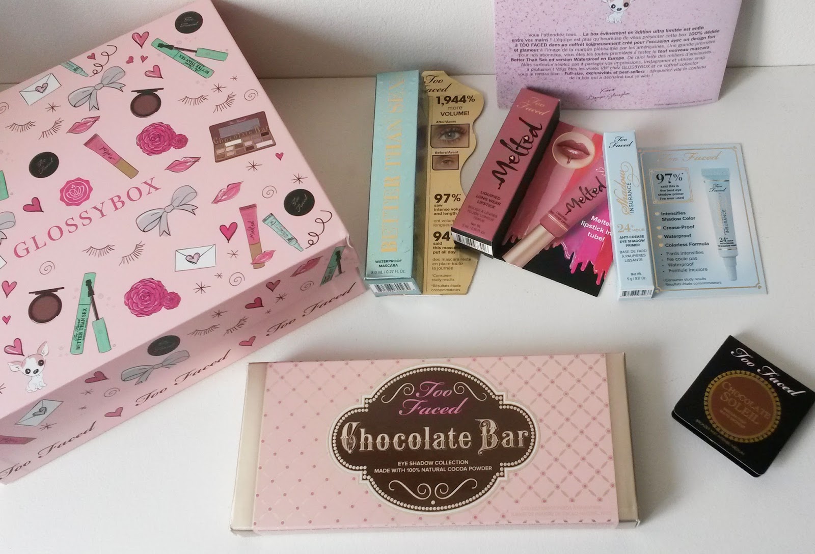 Glossybox Too Faced : une super affaire ? / Sandy's Beauty Diary