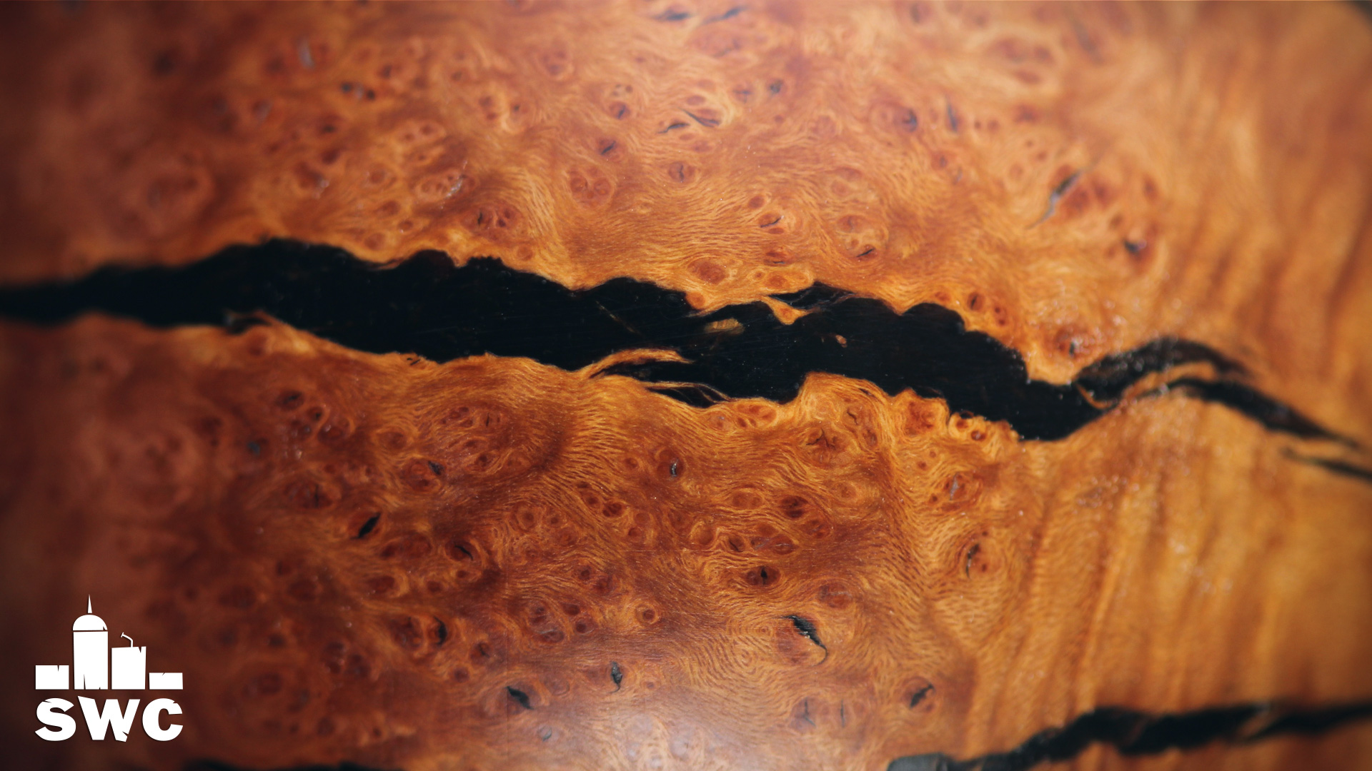 scrap wood city: Woodturning the "fire drop" out of briar root