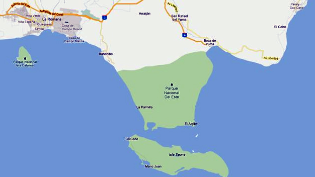 Parque Nacional del Este - República Dominicana: Ubicación del Parque ...