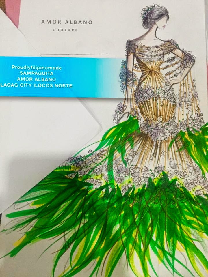 Filipino-made national costume & evening gown for Miss Philippines ...