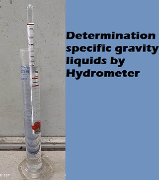 Determination of Specific Gravity by Pycnometer and Hydrometer