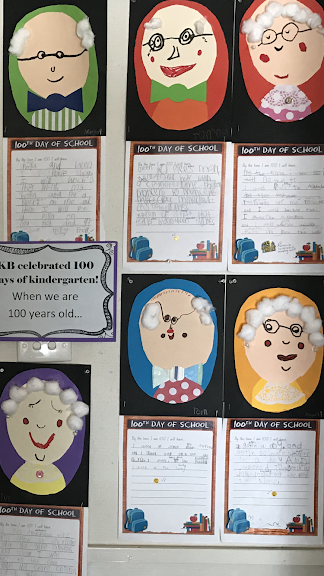 Art with Mrs Baker: 100 Days of Kindergarten Portraits