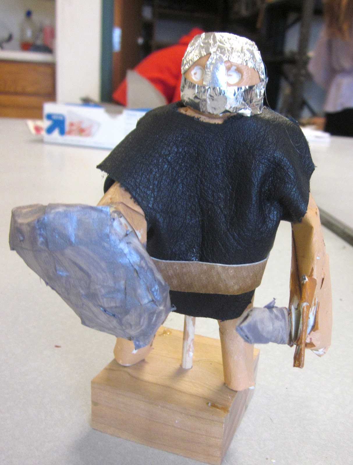 Art is Basic-- Art Teacher Blog: Paper Mache Knight Sculptures-- 5th ...