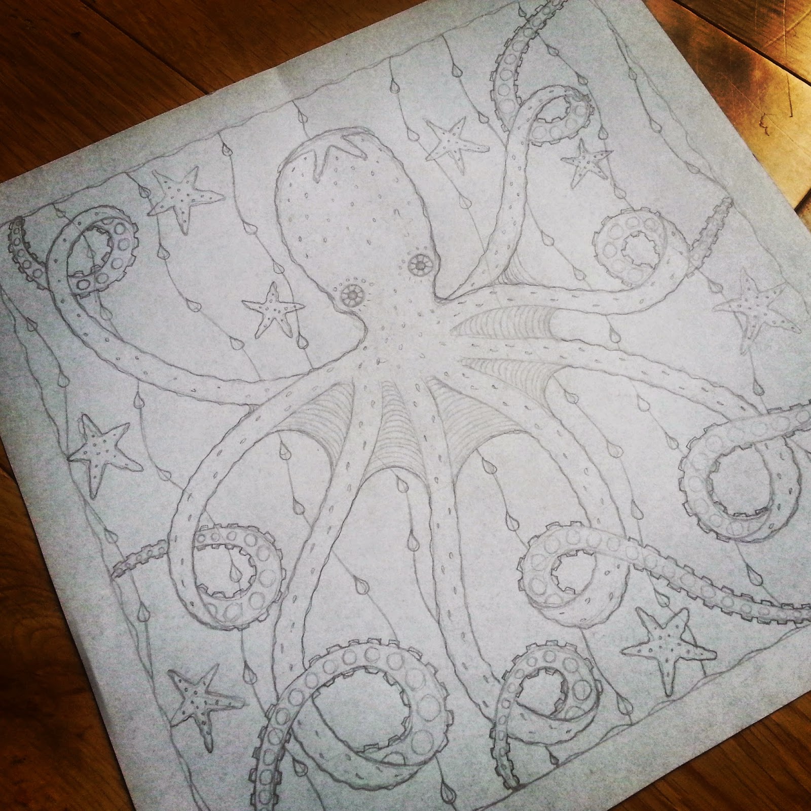 Folk Art Papercuts by Suzy Taylor: Octopus