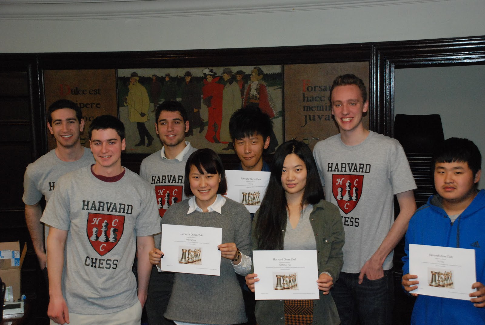 Boylston Chess Club Weblog: HARVARD UNIVERSITY BEATS CHINA 2.5 - 1.5