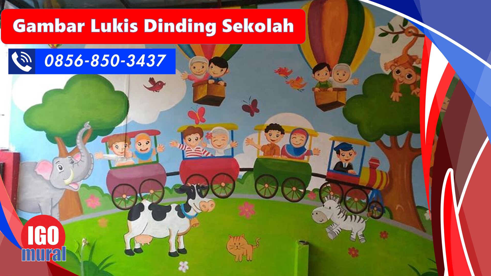 Contoh Gambar Lukis Dinding Untuk Paud Dan Tk
