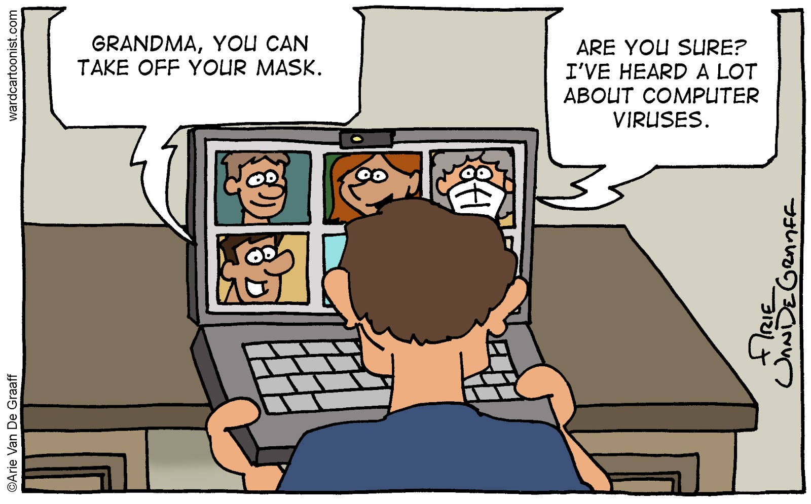 Ward Cartoonist: Computer Virus