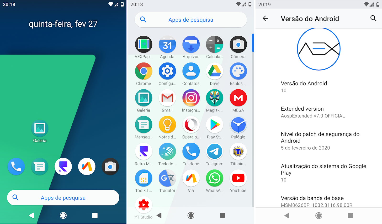 Projeto Moto G: ROM AOSP Extended [Android 10] [Unofficial] [Falcon]