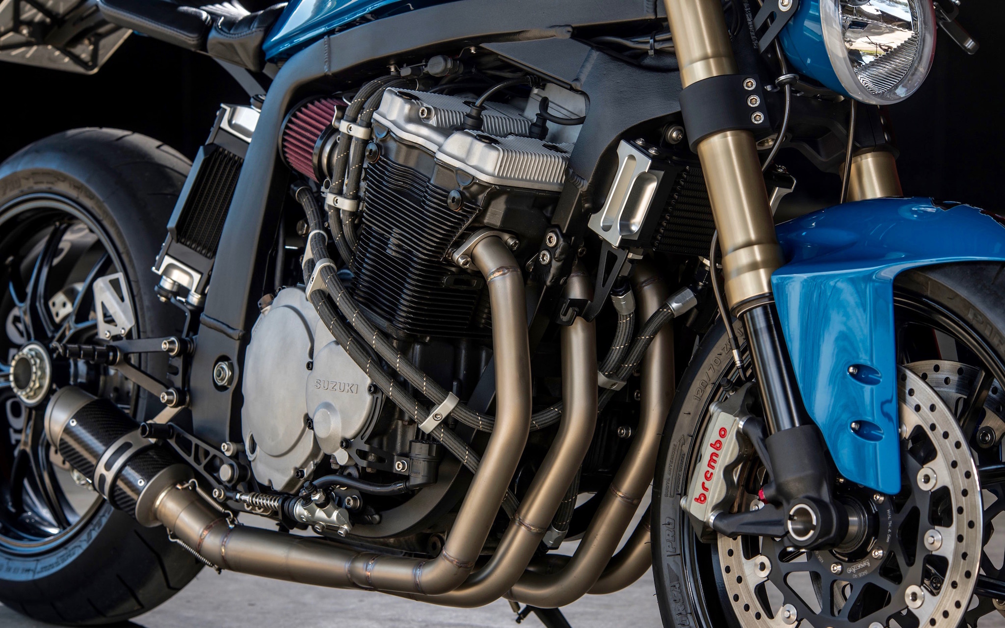 Italian flavour Gixxer - Inazuma café racer