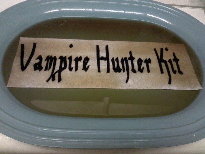 Mill Pond Fright Night: Making a Vampire Hunter Kit case