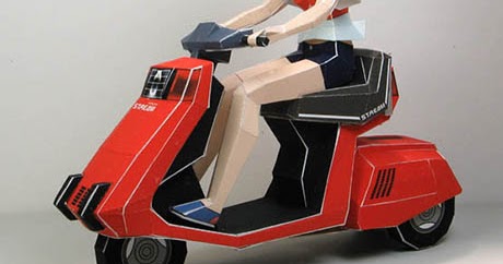 Honda NV50 Stream Paper Model | Paperized Crafts