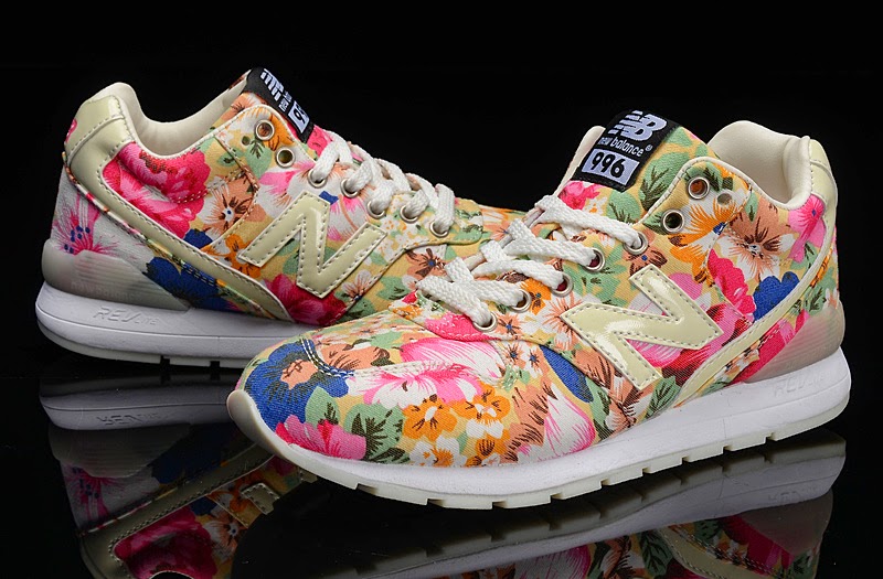 sneakers lover: New Balance 576 Floral yellow Glow In The Dark