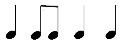 Music Lesson Printables: Rhythm 1: Crotchets and Quavers (Quarter Notes ...