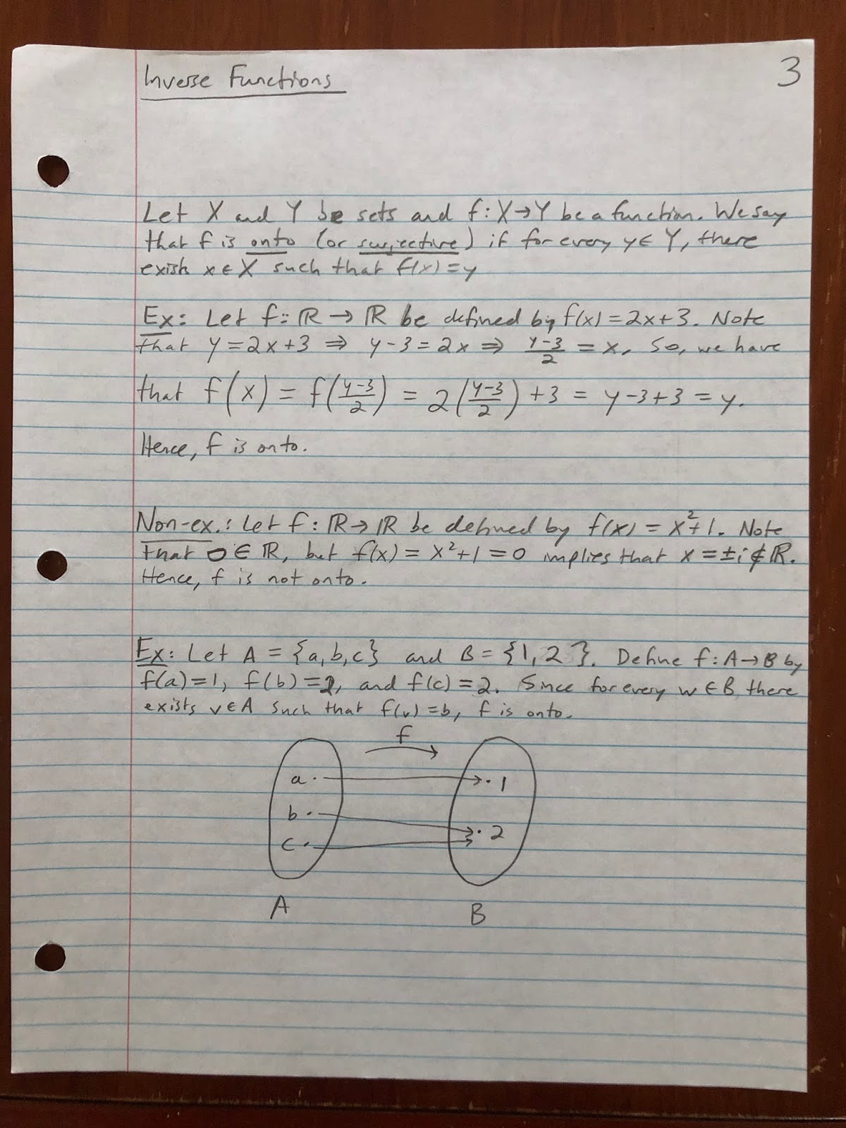 Professor Frank’s Math Blog: Inverse Functions - Supplementary Notes