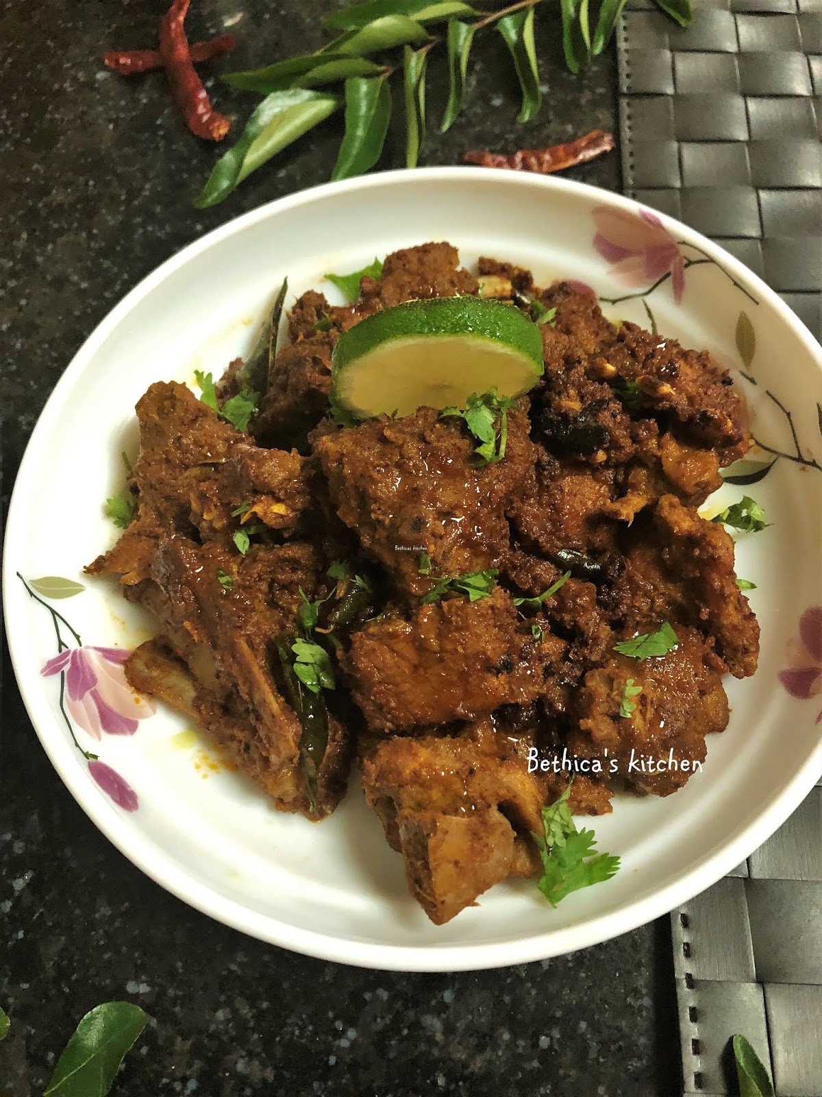 Bethica's Kitchen Flavours: Mutton Ghee Roast - Mangalorean Style