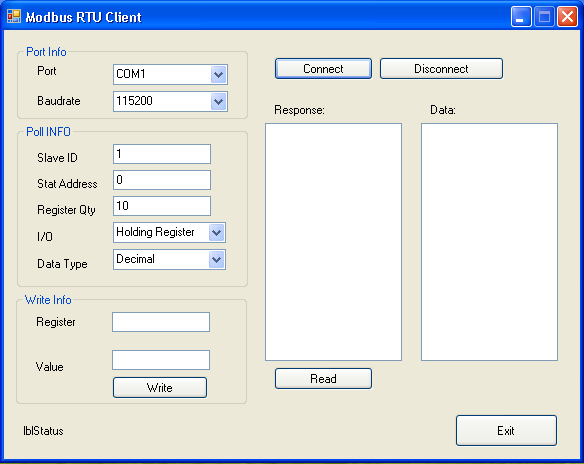 Modbus RTU Client - HadiSCADA