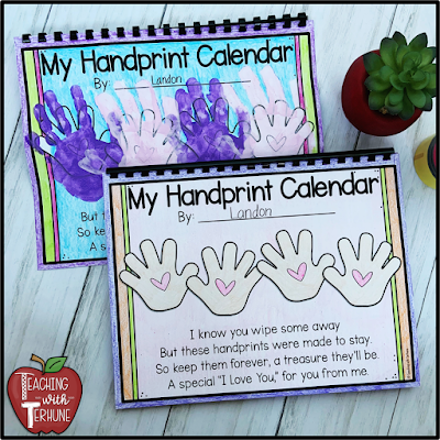 Teaching With Terhune: Handprint Calendar – Student Made Calendar for a ...