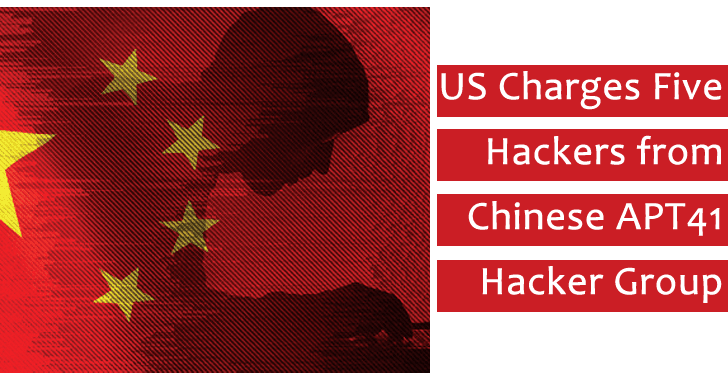 US Charges Five Hackers from Chinese APT41 Hacker Group