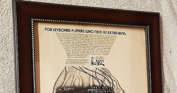 MATRIXSYNTH: 1974 ARP Promotional Ad Framed