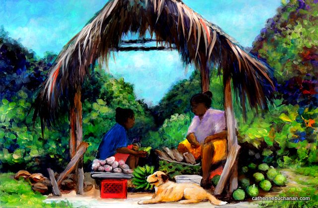 Latitude Options: 30 paintings in 30 days, American Samoa, Day 8