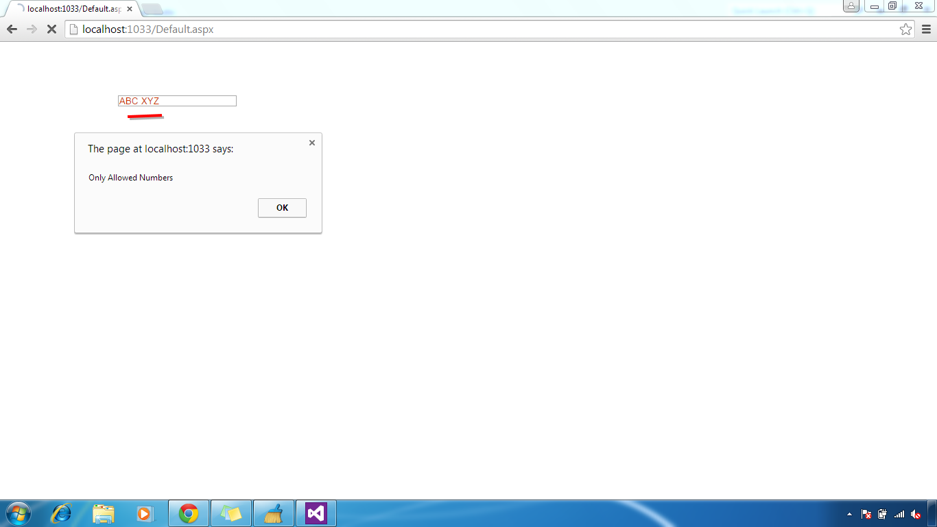 Allow Only Number To Textbox Avoid Character Using Regularexpression Validation In Aspnet C