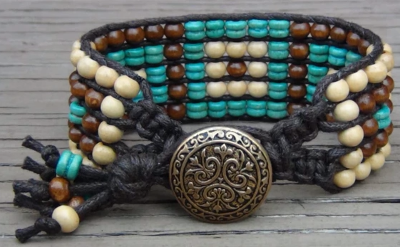 Multi-Row Wrapped Bead Bracelet Tutorials / The Beading Gem