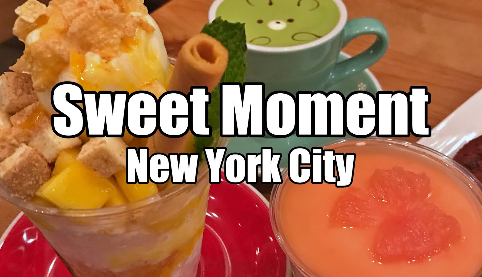 [NYC - Chinatown] Sweet Moment - Cup Bingsu, Cute Latte Art, and More