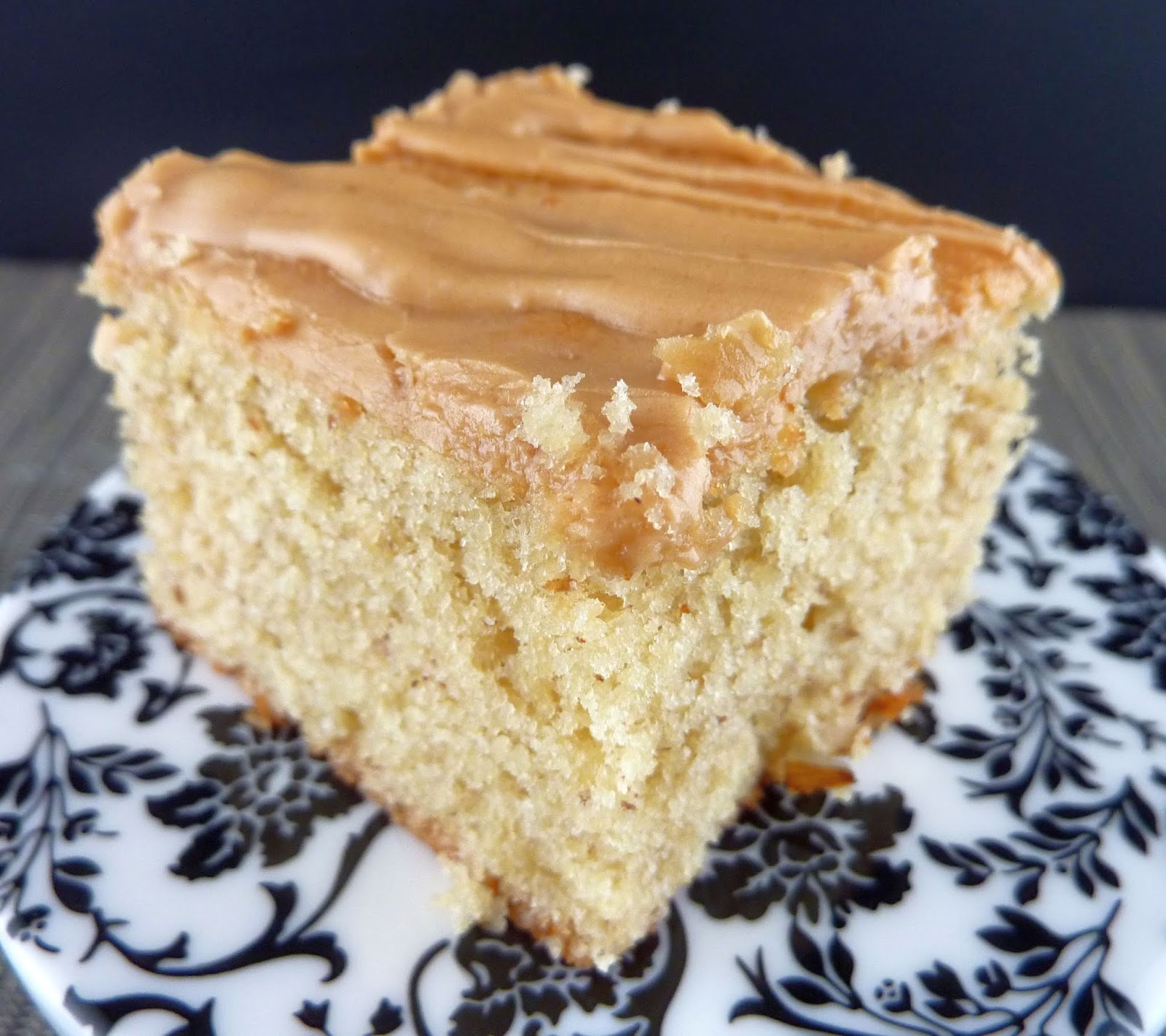 Cookies on Friday: Pecan Cake Bars with Biscoff Glaze