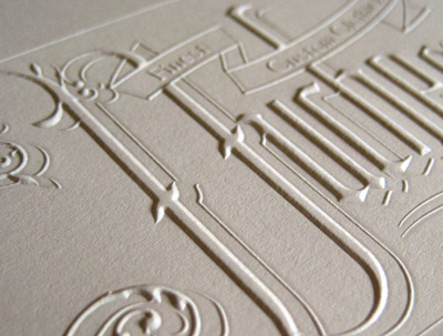 Context of Practice.: Process : Embossing