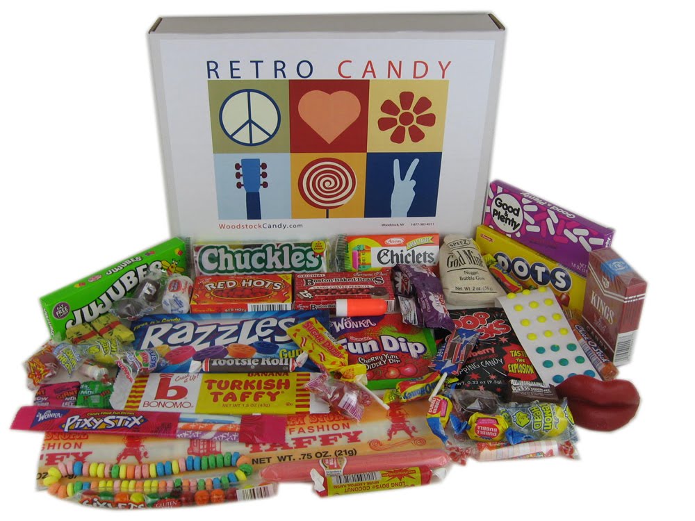 Woodstock Candy Blog: Fun Gift Baskets Box of Retro Nostalgic Candy ...