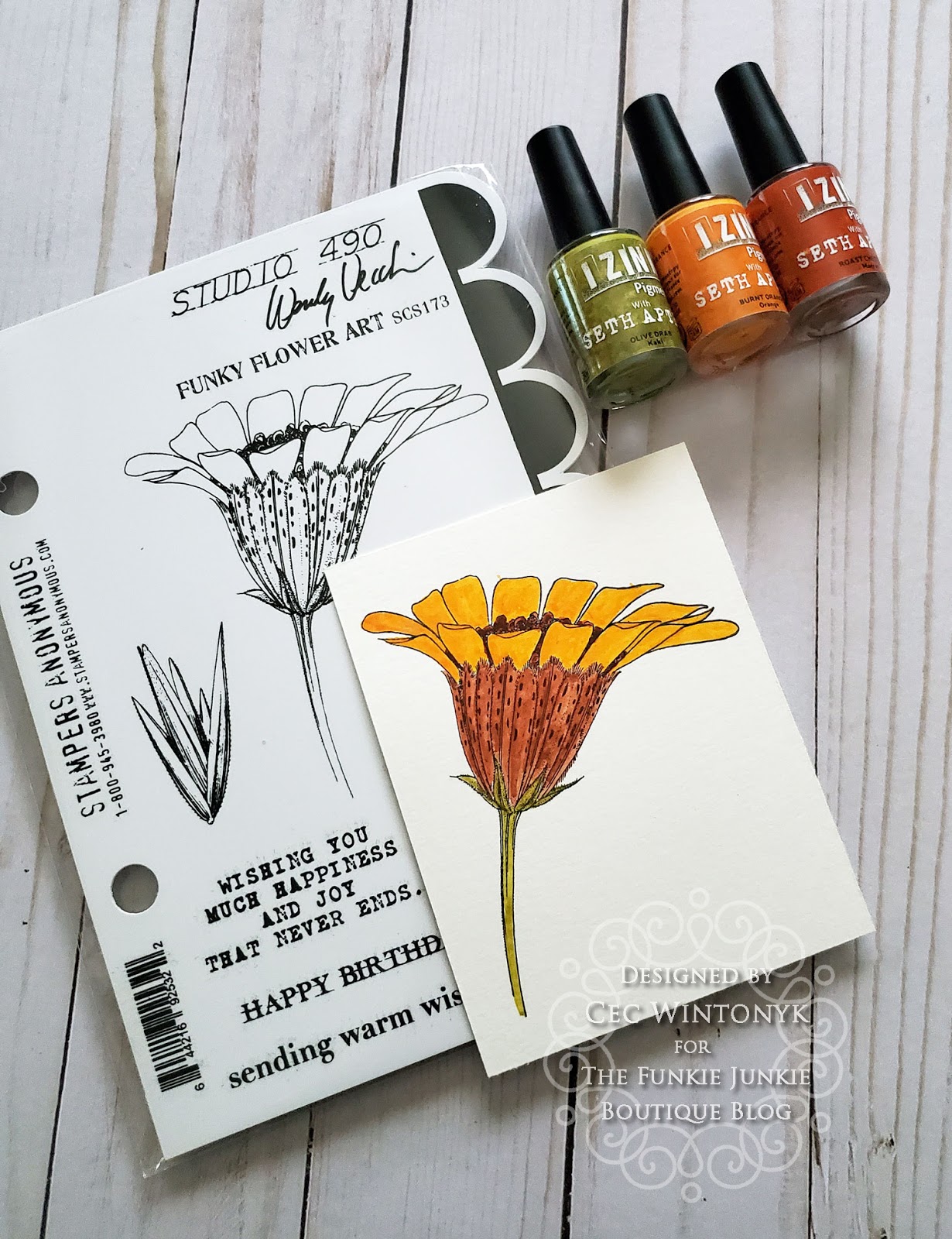 TFJB Challenge Blog: Saturday Showcase - Seth Apter Izink Pigment and ...