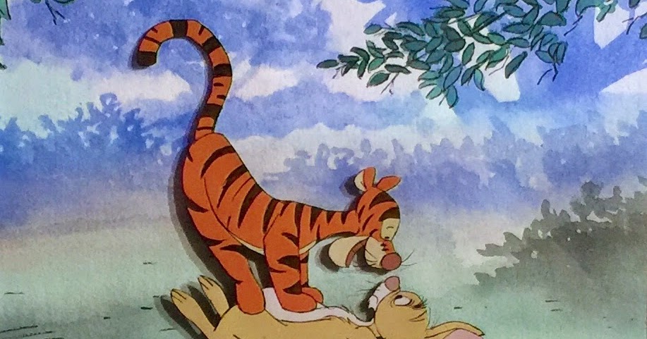 Animation Collection: Production cel of Tigger and Rabbit from "Winnie ...