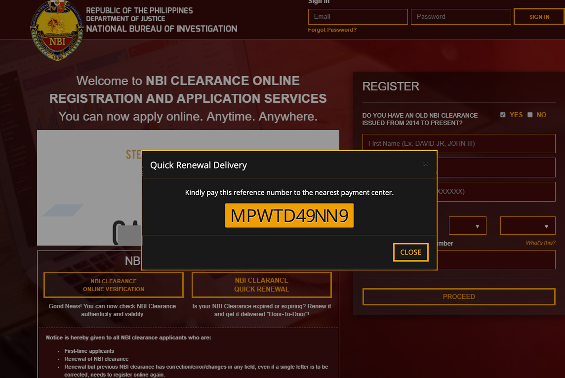 NBI RENEWAL ONLINE APPLICATION STEP BY STEP GUIDE | NBICLEARANCE-ONLINE.COM