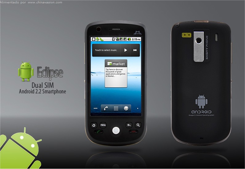 Weletro: Eclipse - Dual SIM Smartphone Android 2.2 (Black)