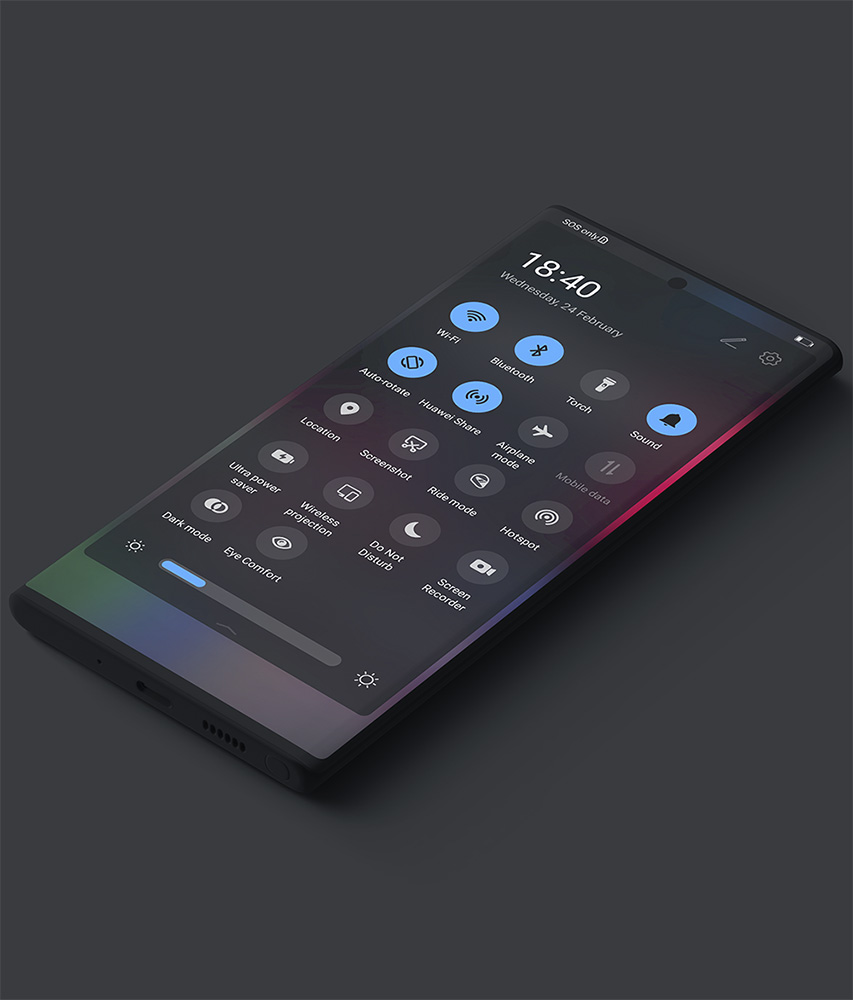 [EMUI THEME] MIUI 13 Dark UI Molten Glass Live Wallpaper Theme for EMUI ...