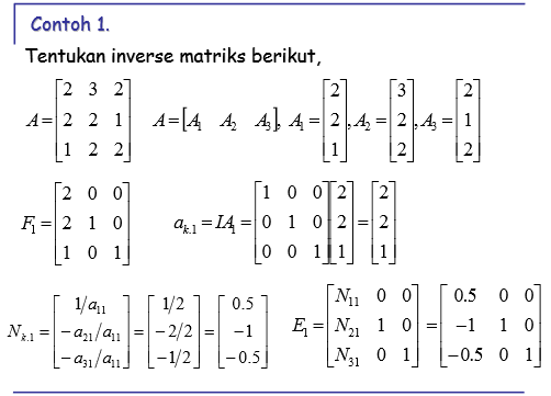 Operasi Baris Elementer