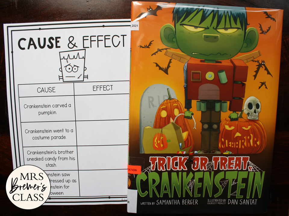 Trick or Treat Crankenstein | Book Activities | Mrs. Bremer's Class