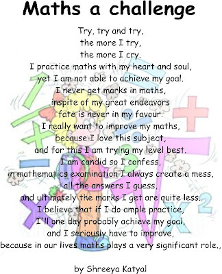 Planet Infinity...My K.H.M.S. Math Class: A poem on Maths a challenge